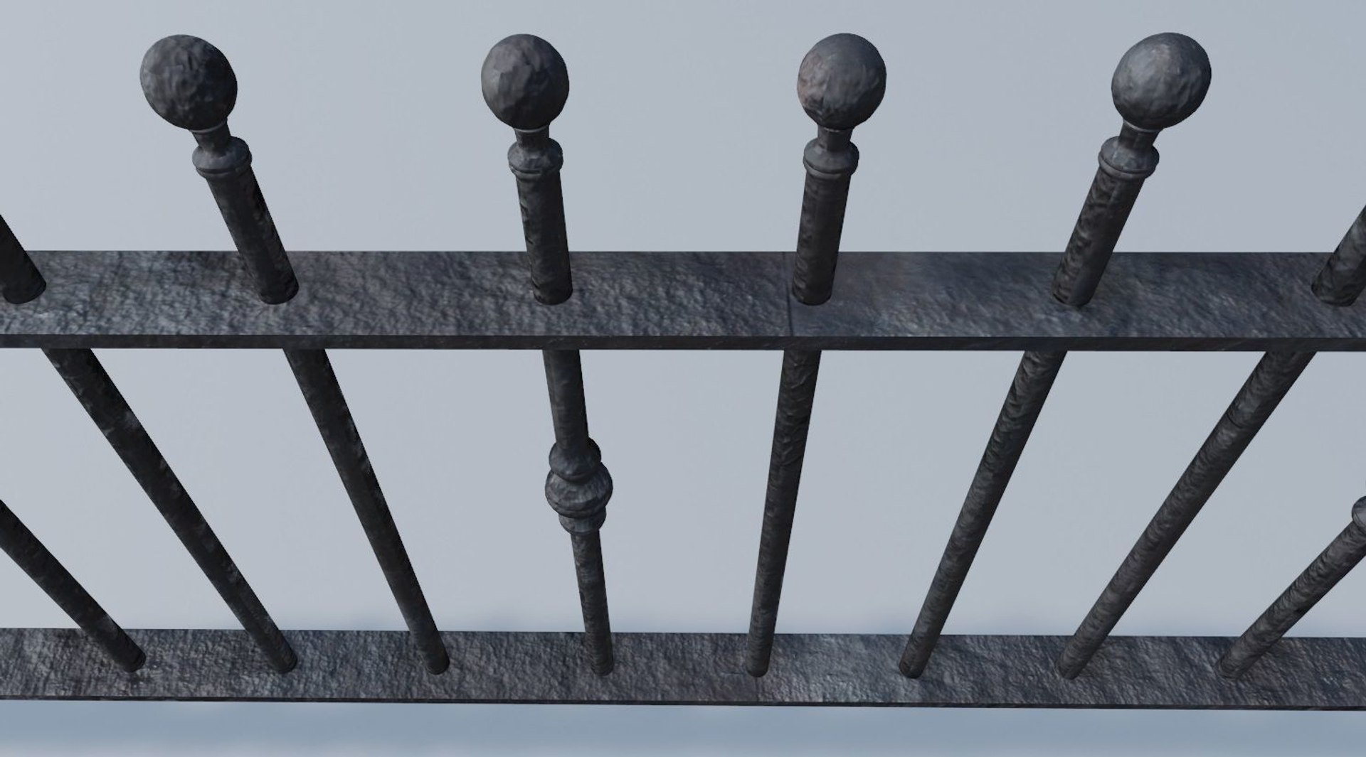 3D Cast Iron Railings - TurboSquid 1749155