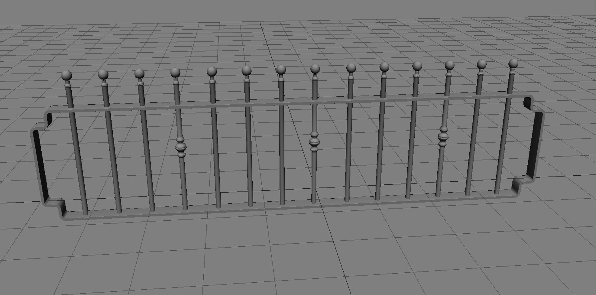 3D Cast Iron Railings - TurboSquid 1749155