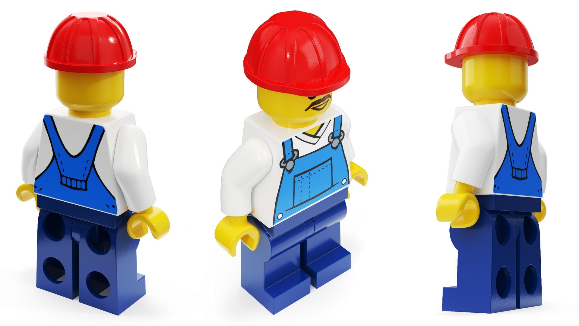 Minifigure LEGO Worker Rigged 3D Model - TurboSquid 2278997