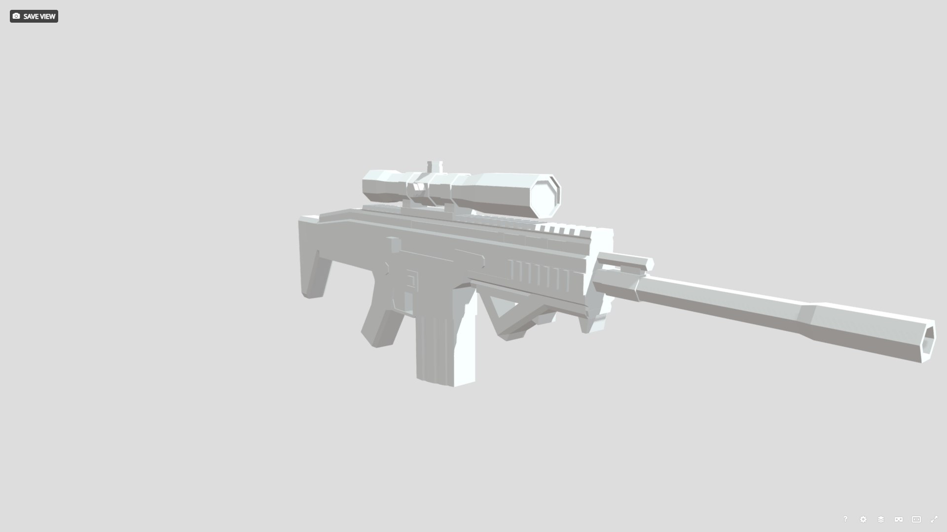 Low Poly MK17 Sniper 3D Model - TurboSquid 2193021