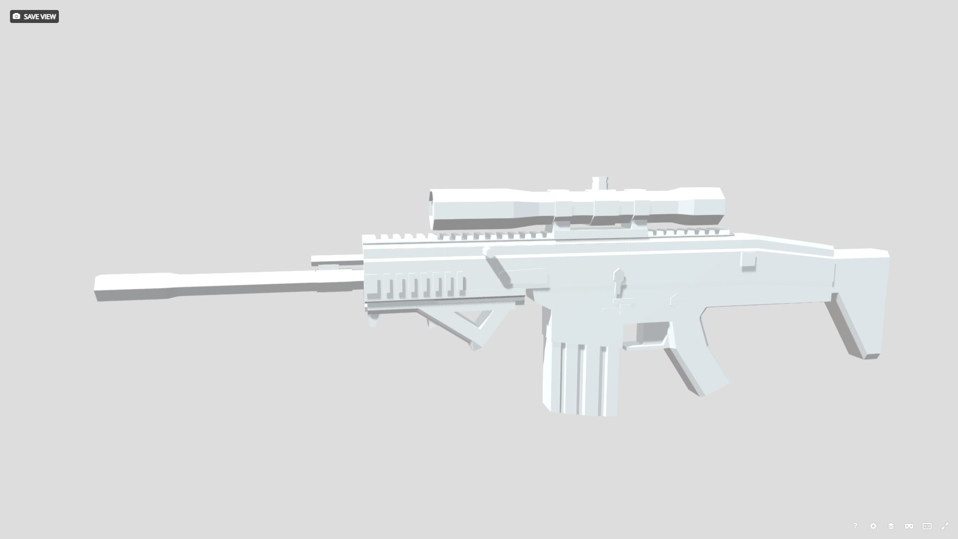Low Poly MK17 Sniper 3D Model - TurboSquid 2193021
