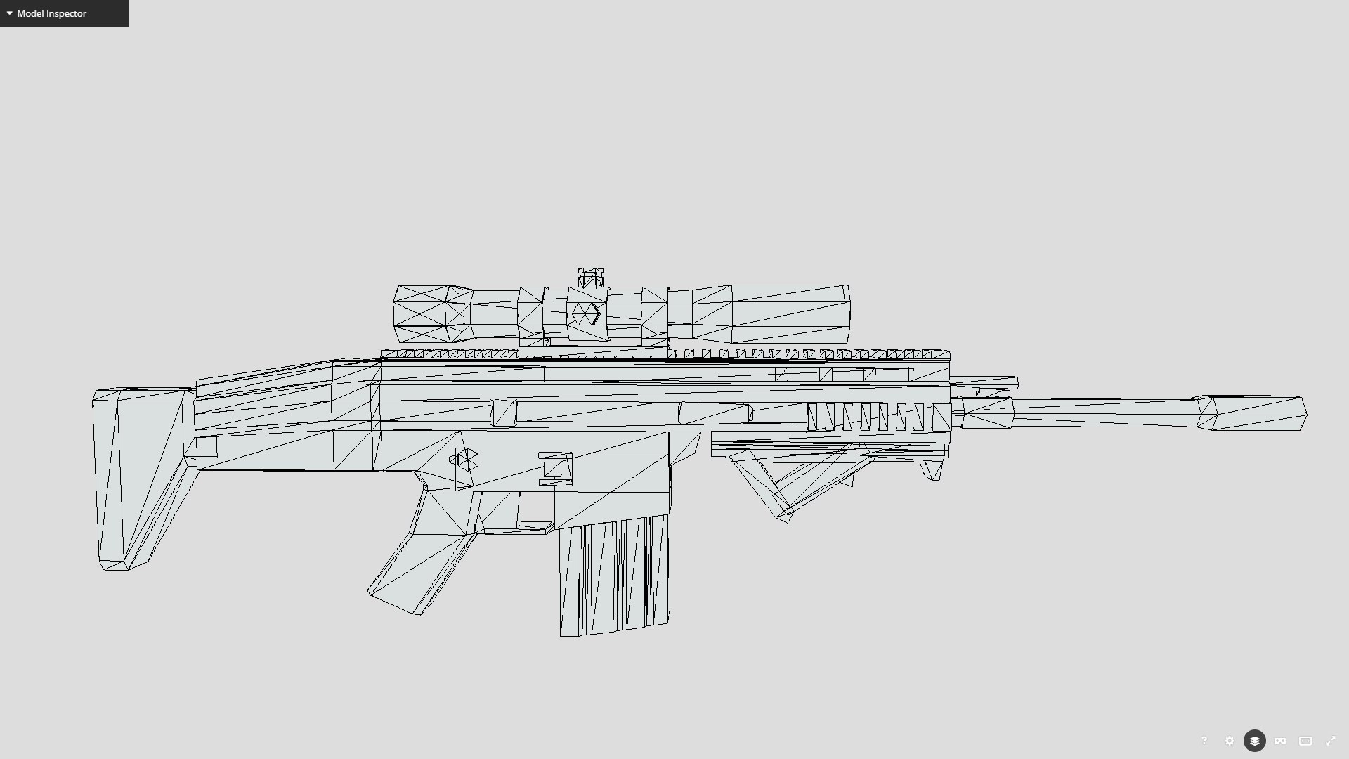Low Poly MK17 Sniper 3D Model - TurboSquid 2193021