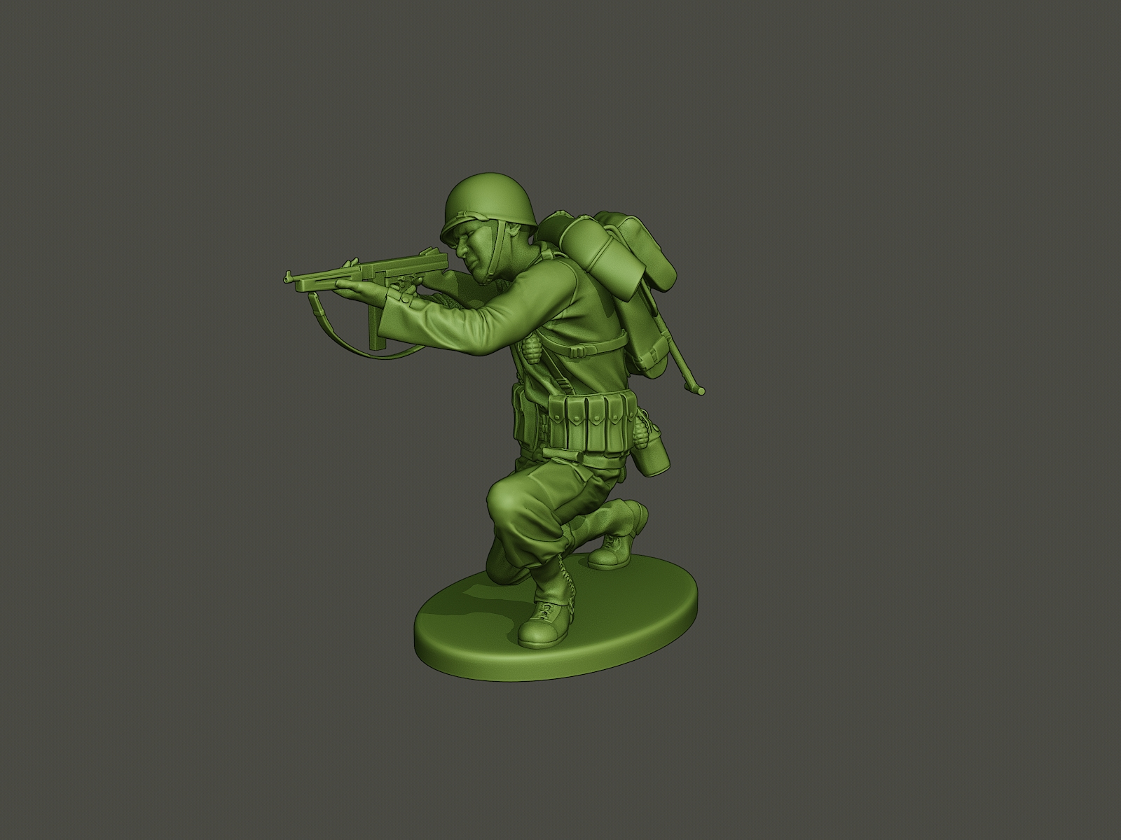 3D american soldier ww2 shooting model - TurboSquid 1404757