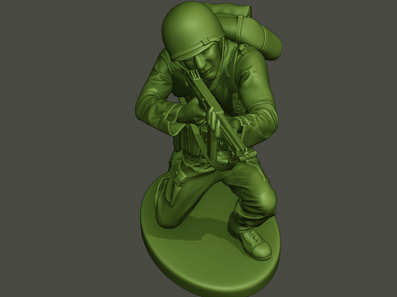 3D american soldier ww2 shooting model - TurboSquid 1404757