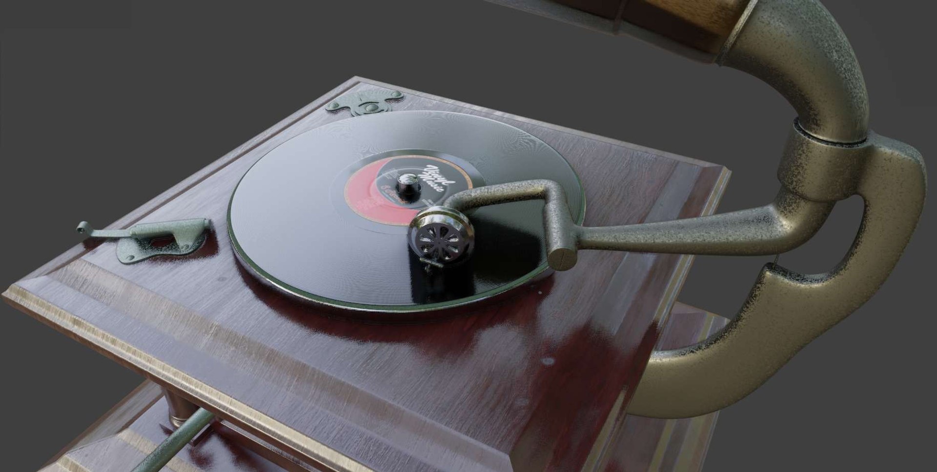 Gramophone Vinyl Model - TurboSquid 1498052