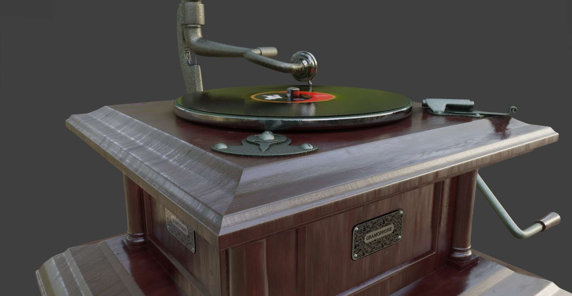 Gramophone Vinyl Model - TurboSquid 1498052