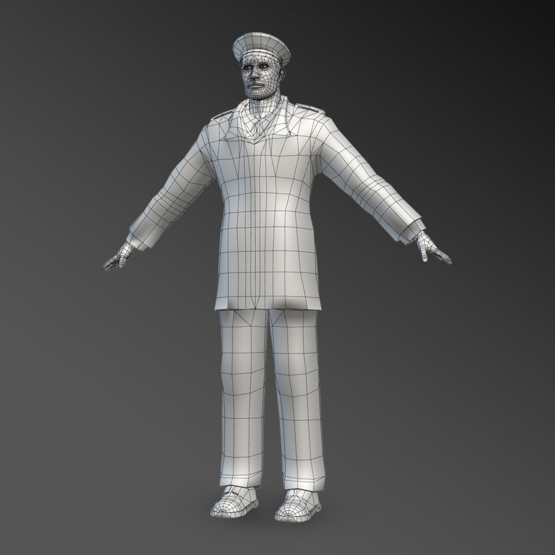 3d Army Officer Model