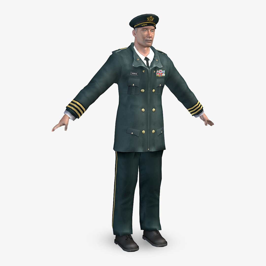 3d Army Officer Model