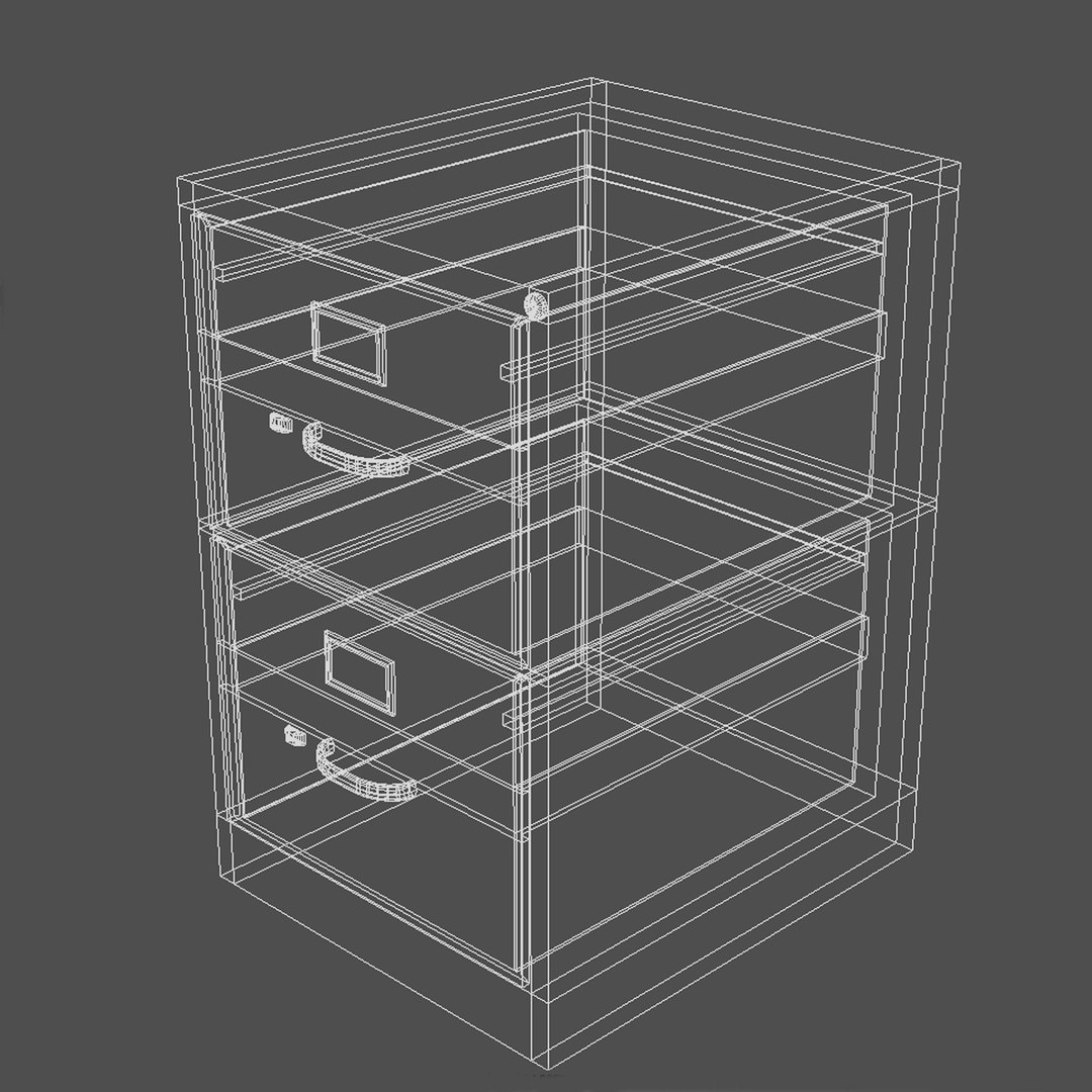 Filing Cabinet 3d Obj
