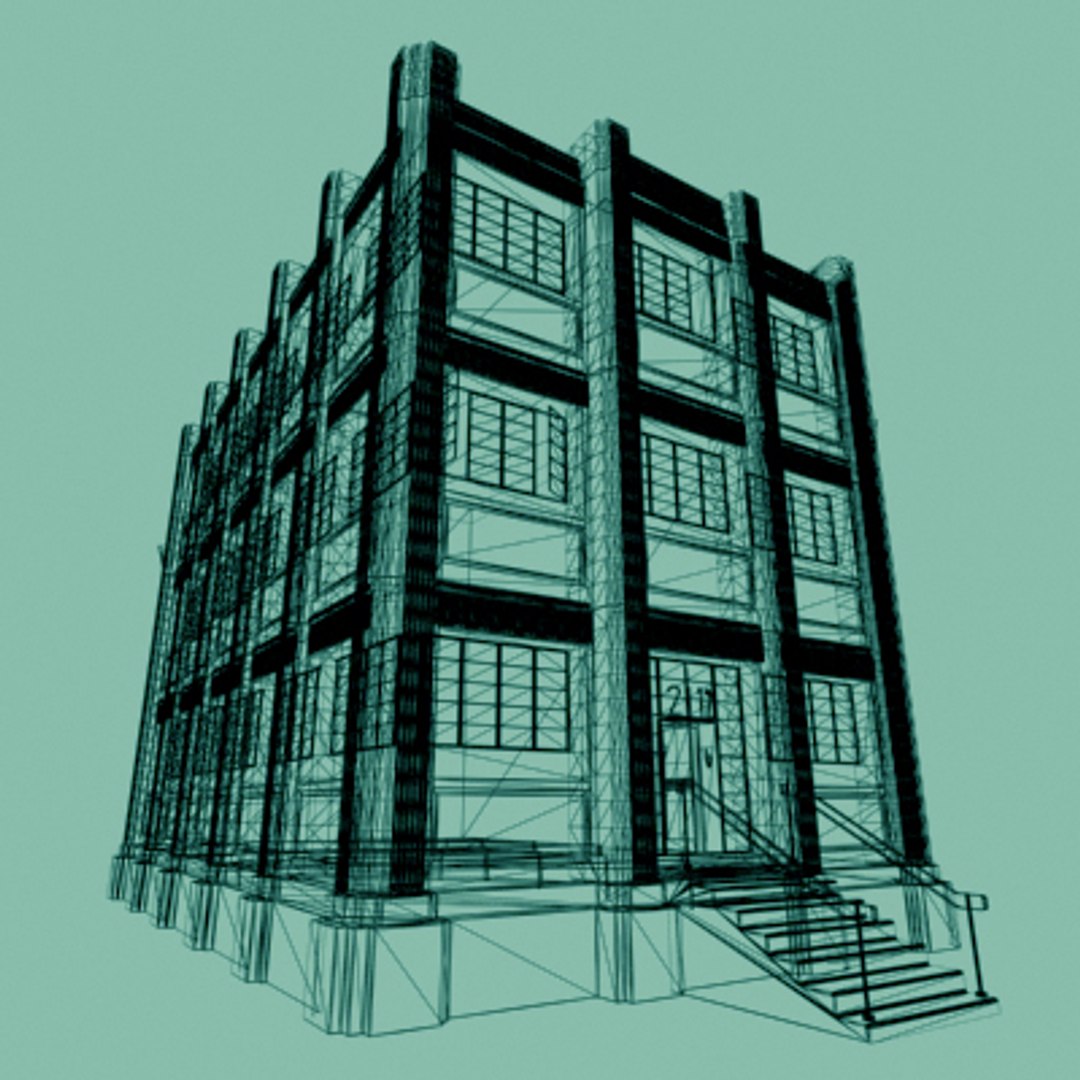 3ds max architectural art deco building