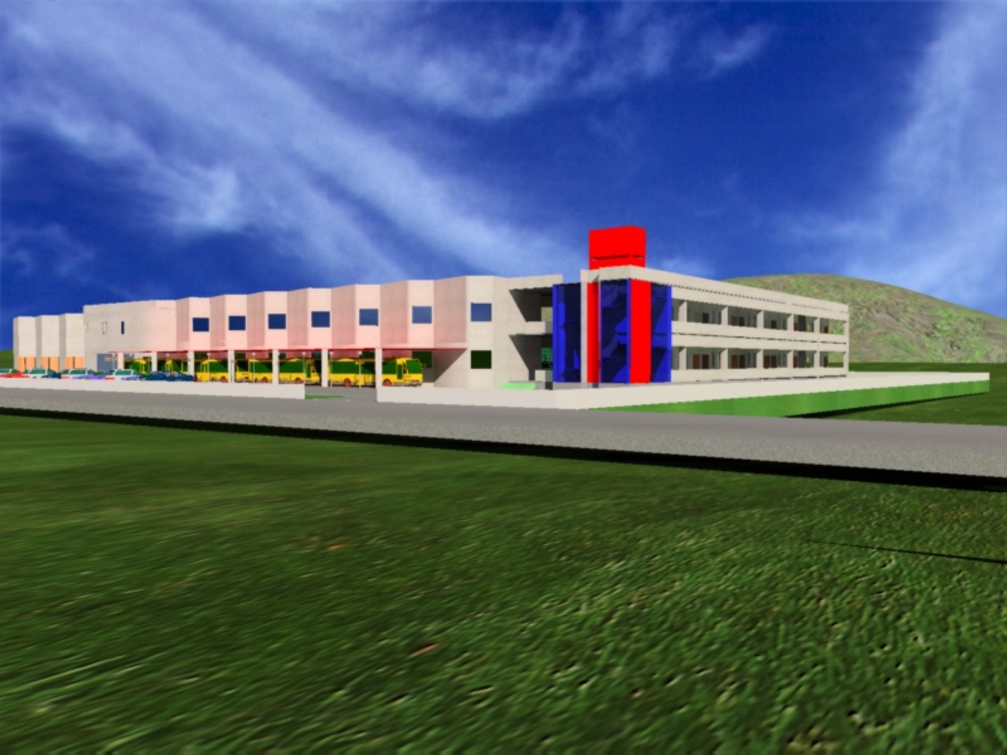 3dsmax School Building