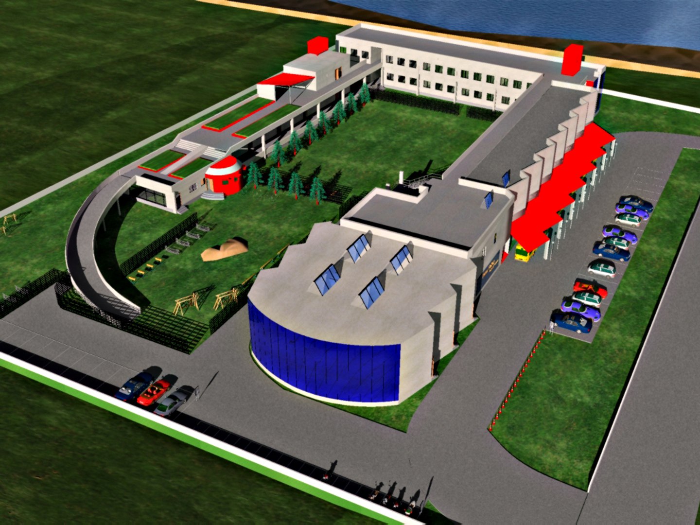 3dsmax School Building