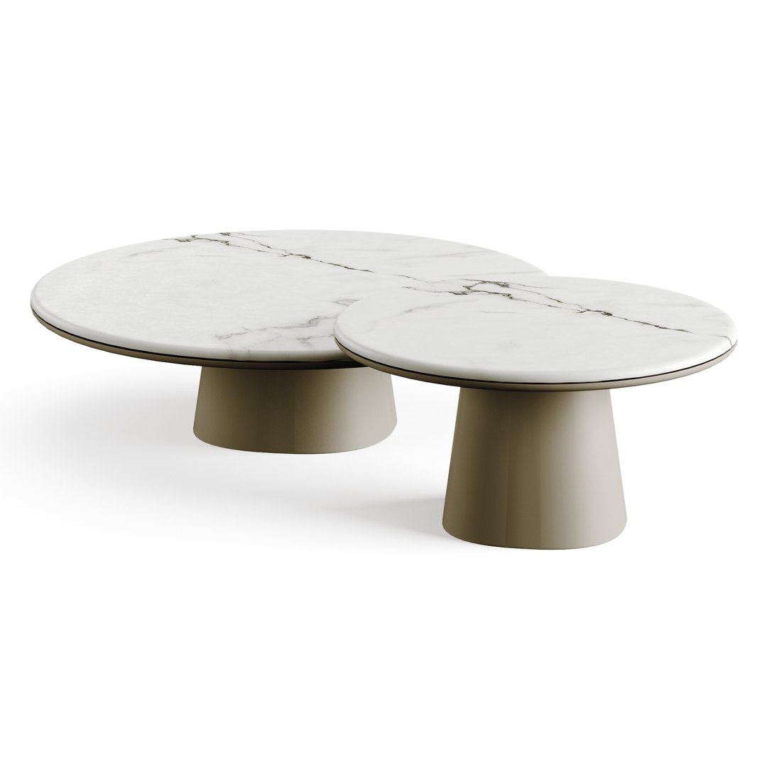3D Meridiani Leon Marble Coffee Table - TurboSquid 1958360