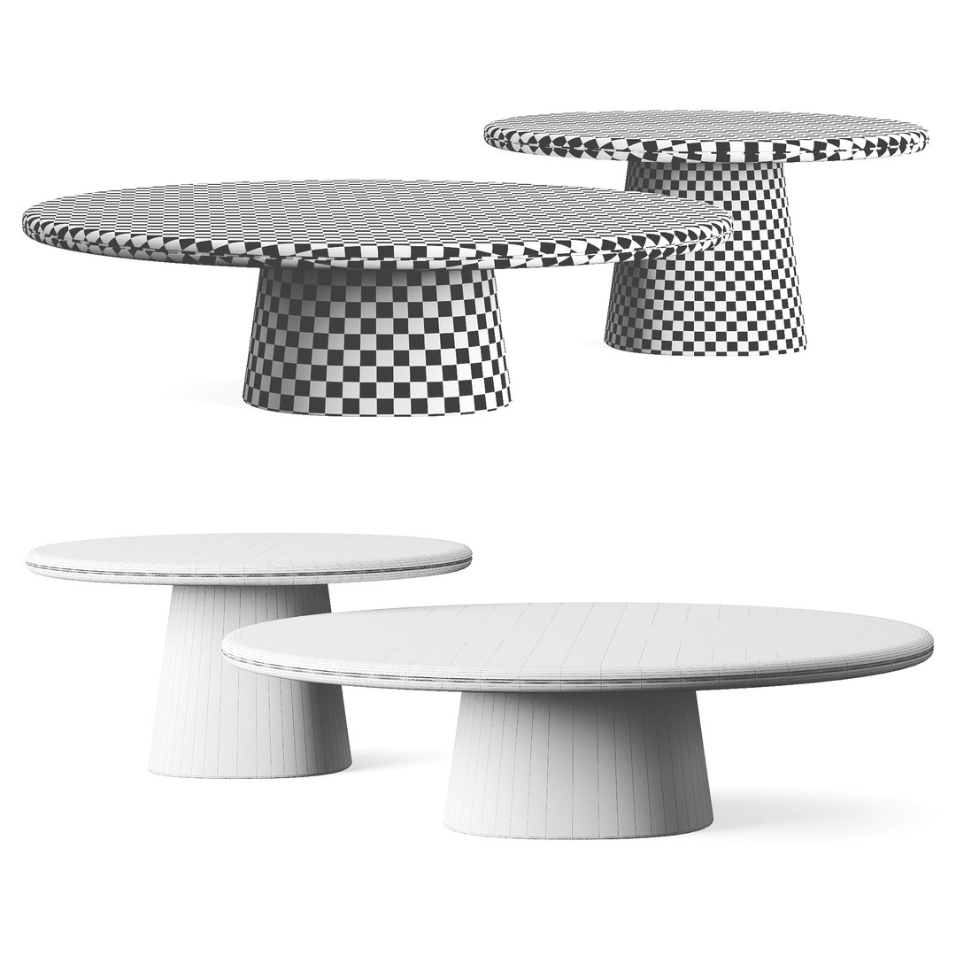 3D Meridiani Leon Marble Coffee Table - TurboSquid 1958360