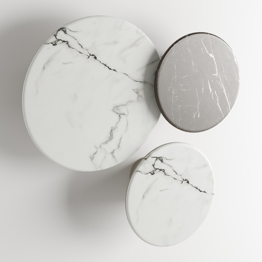 3D Meridiani Leon Marble Coffee Table - TurboSquid 1958360