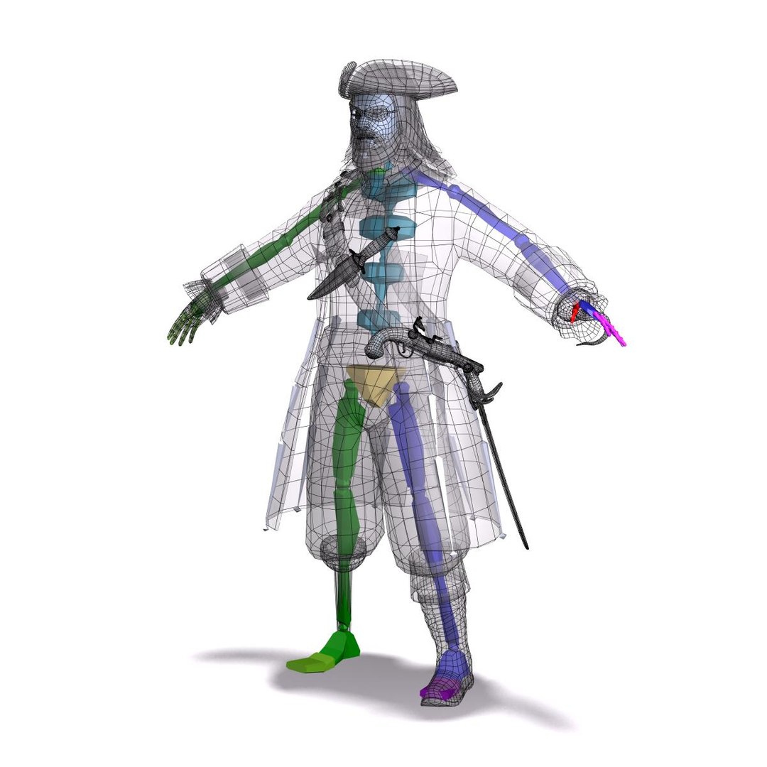 Pirate Rigged 3d Max