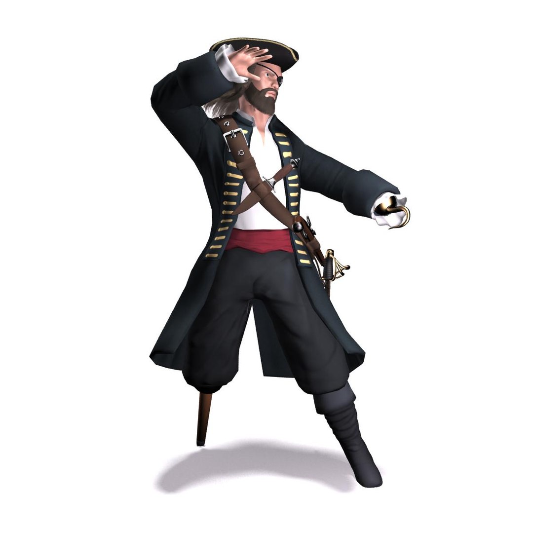 Pirate Rigged 3d Max