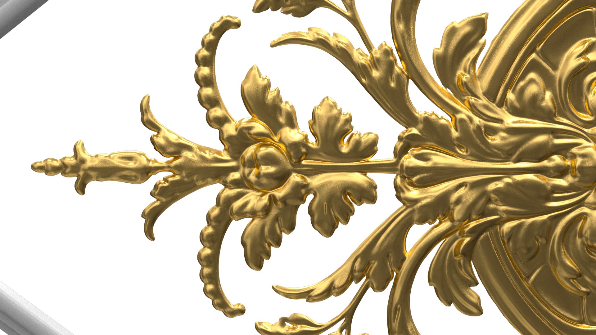 Ceiling Sockets Gypsum Plaster DR269 3D - TurboSquid 2109056