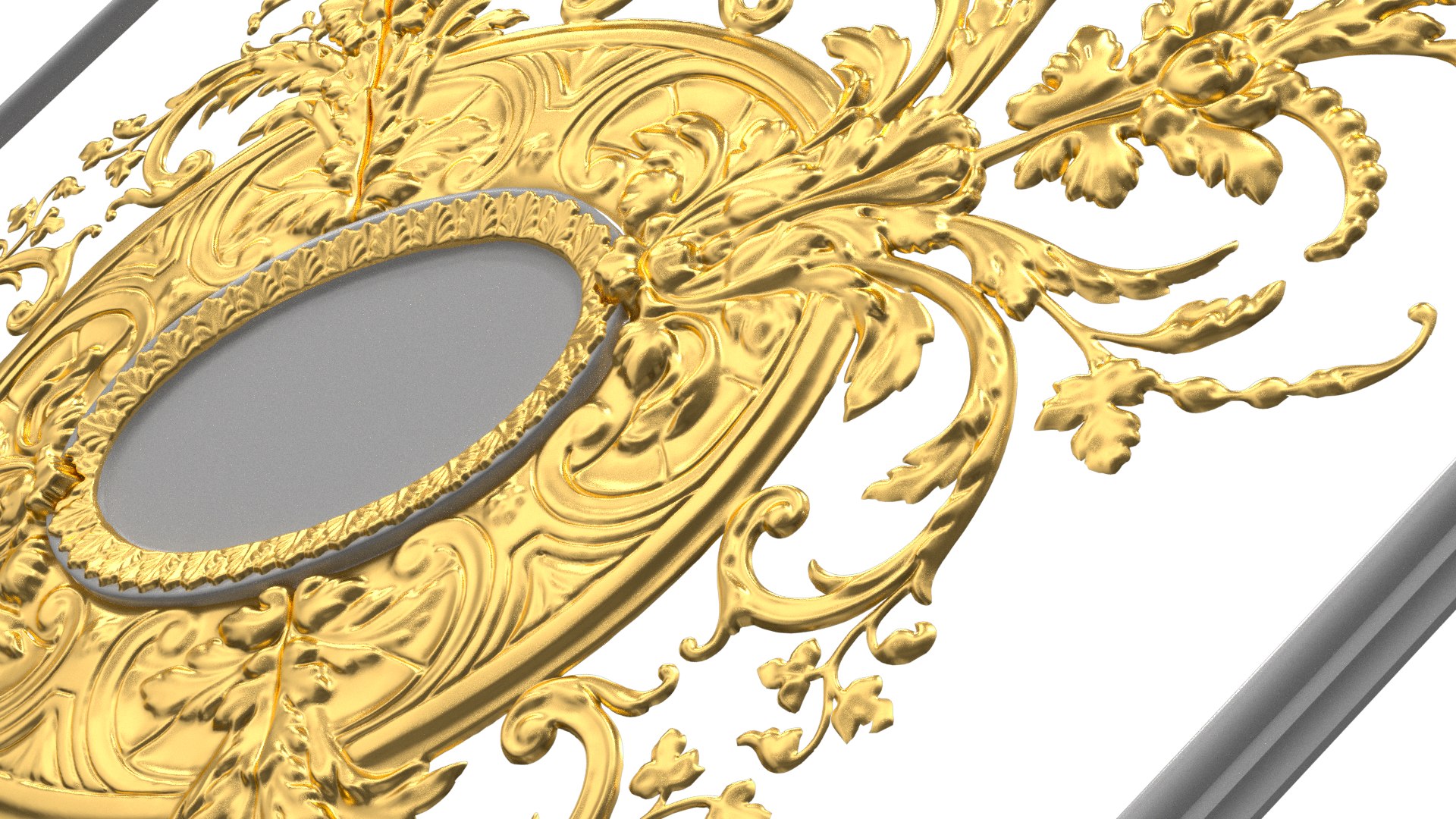 Ceiling Sockets Gypsum Plaster DR269 3D - TurboSquid 2109056