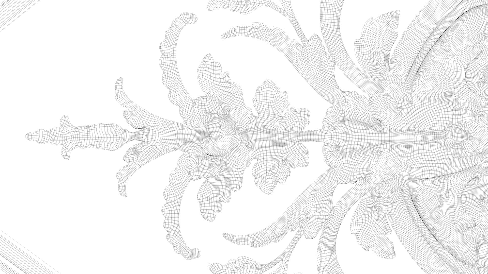 Ceiling Sockets Gypsum Plaster DR269 3D - TurboSquid 2109056