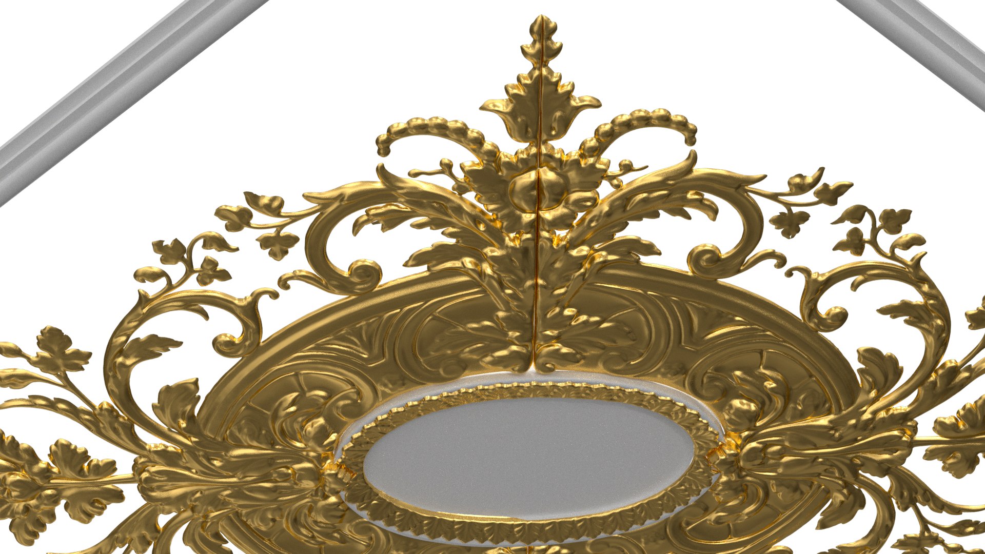 Ceiling Sockets Gypsum Plaster DR269 3D - TurboSquid 2109056