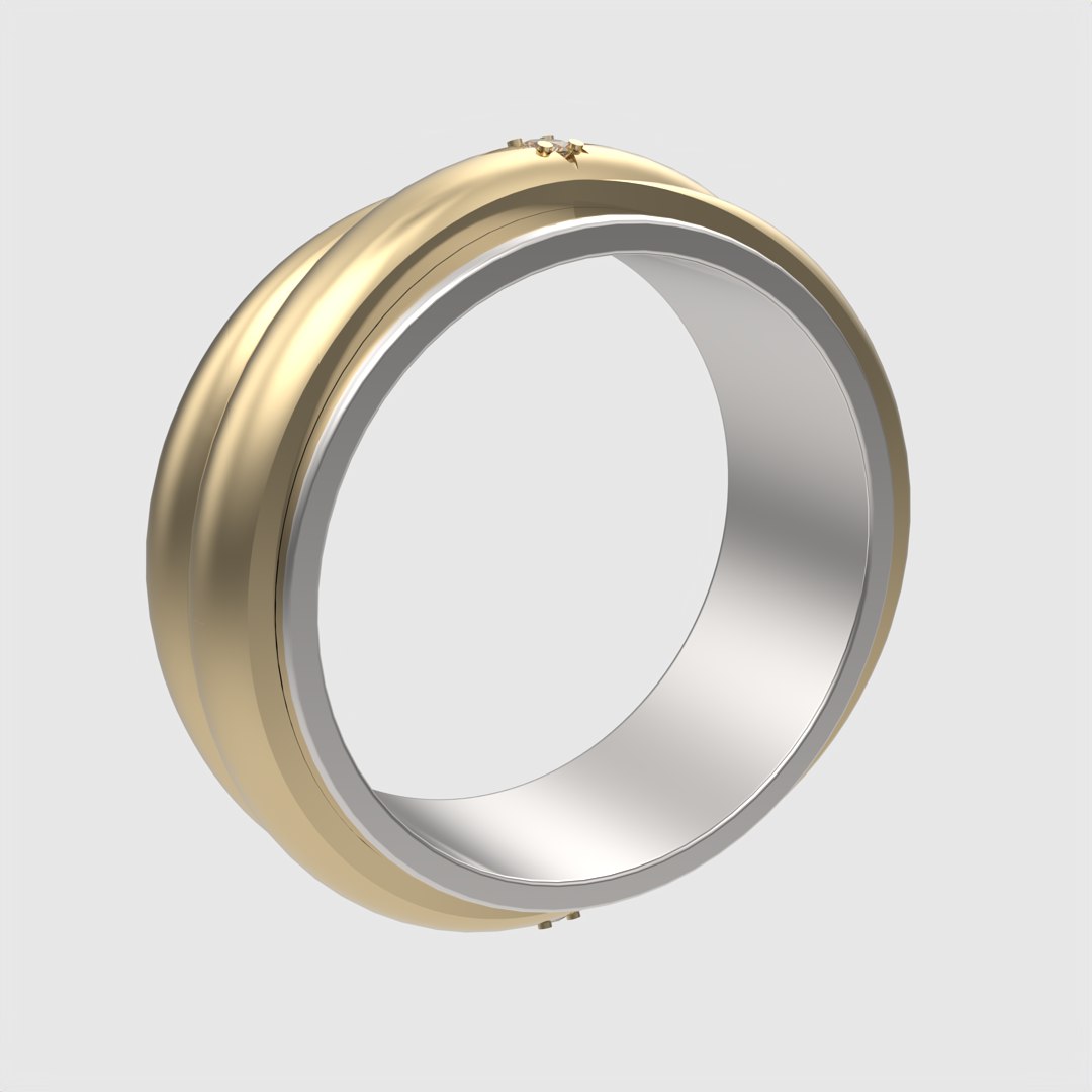Dual Band Elegant Ring Design JDBCo 3D - TurboSquid 2347271
