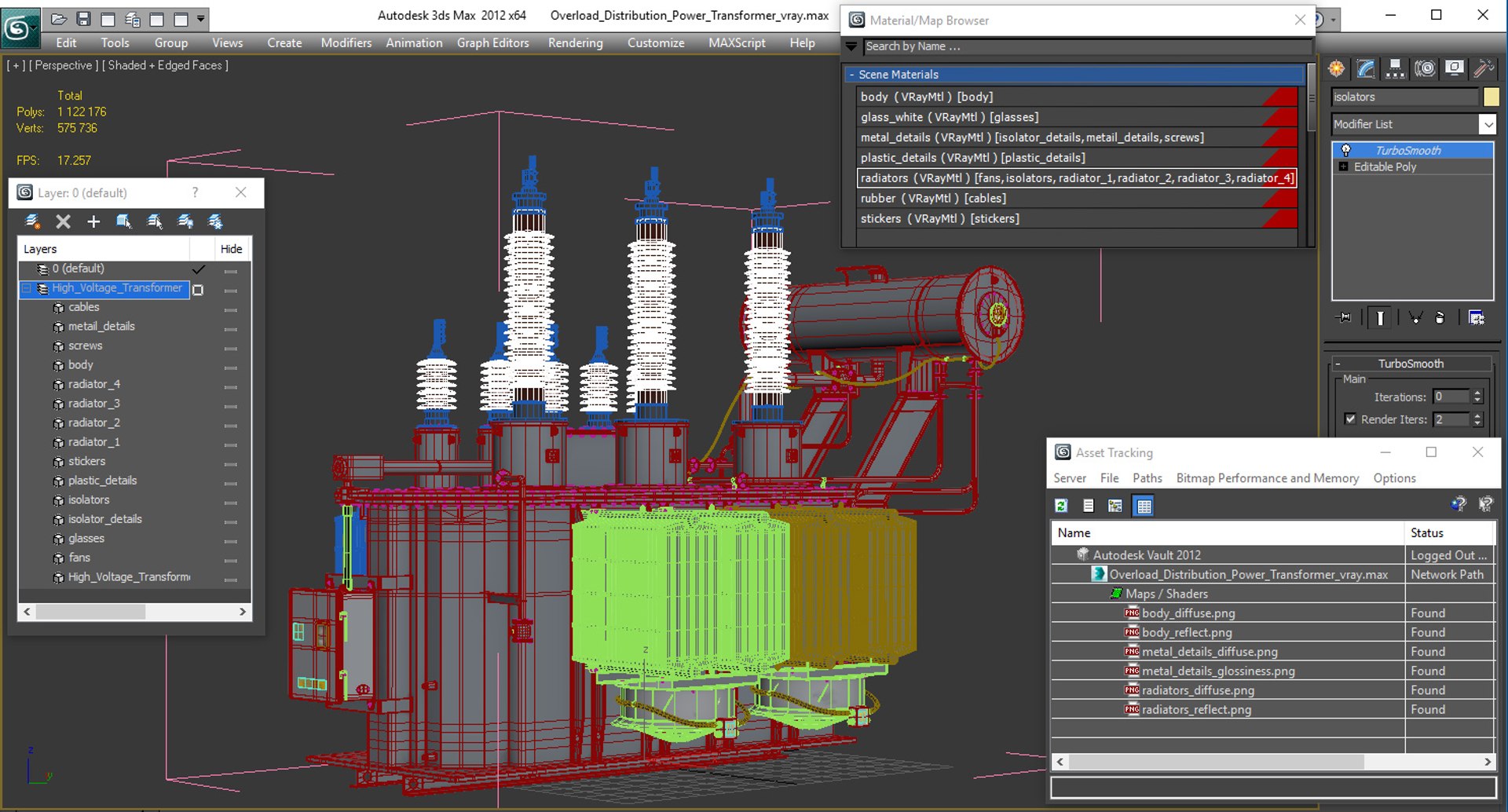 3D overload distribution power transformer - TurboSquid 1306764
