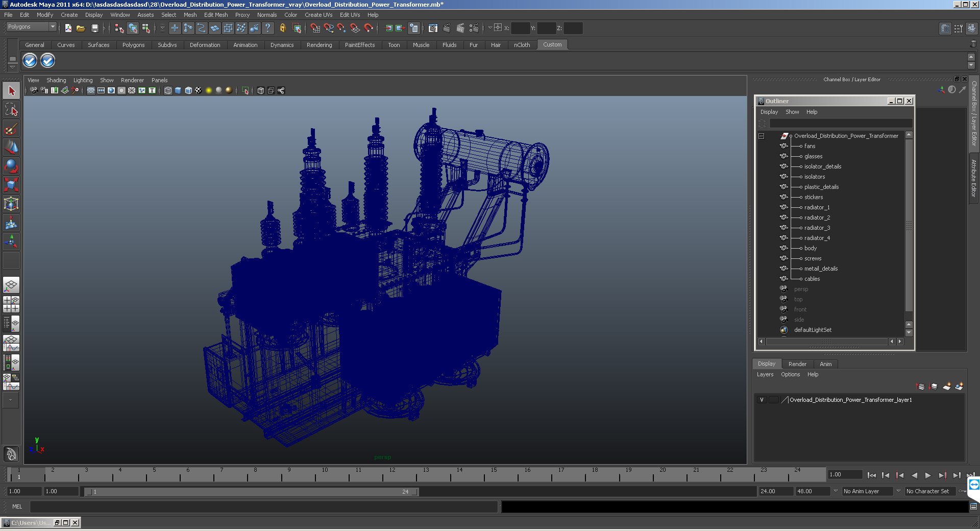 3D overload distribution power transformer - TurboSquid 1306764