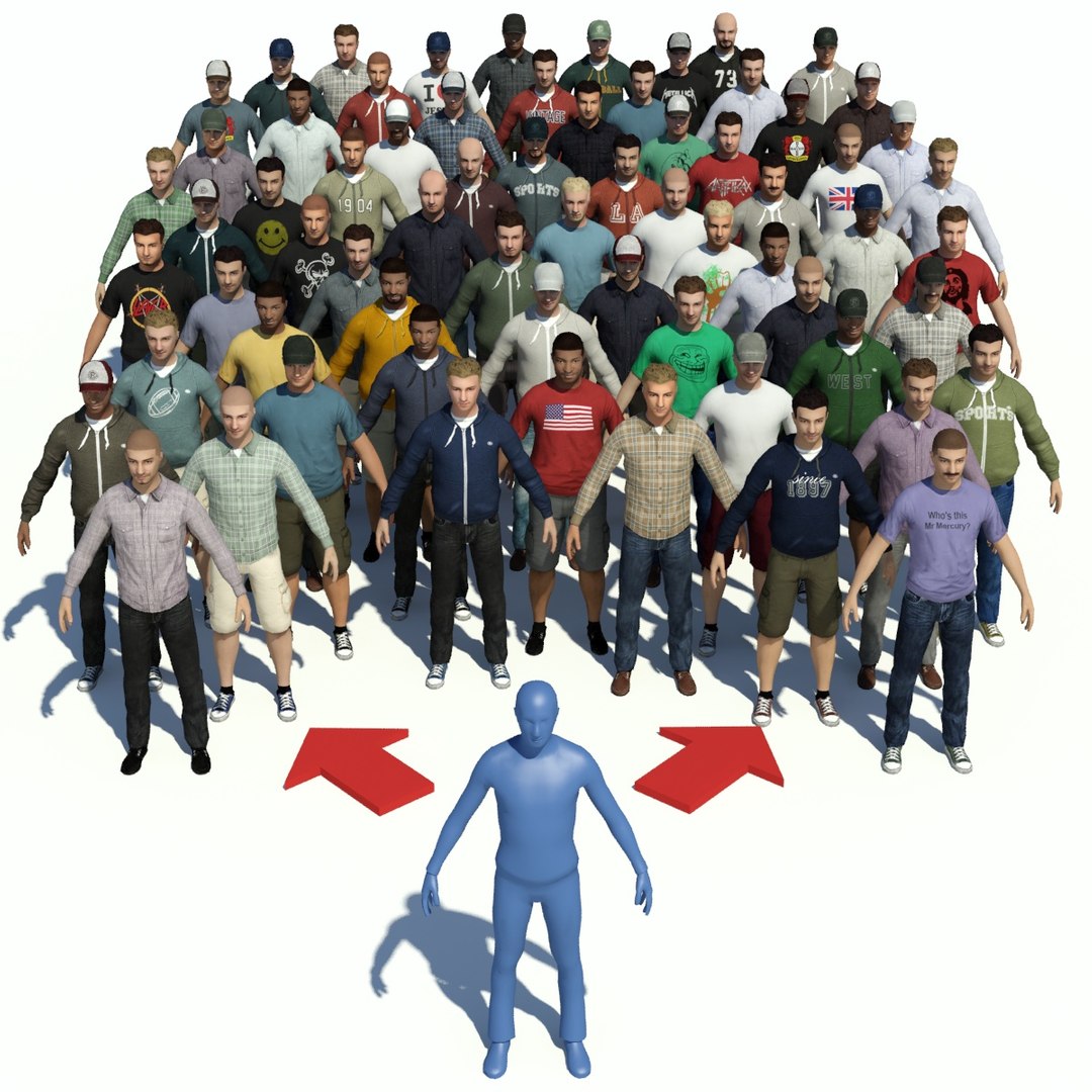 3d characters male guys