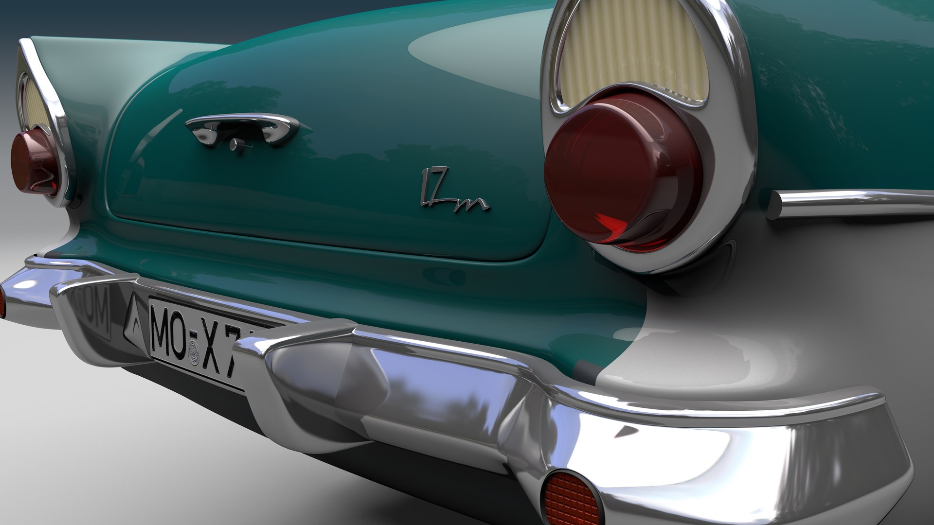 Ford Taunus 17M P2 2 Door Sedan 1959 3D Model - TurboSquid 2015529