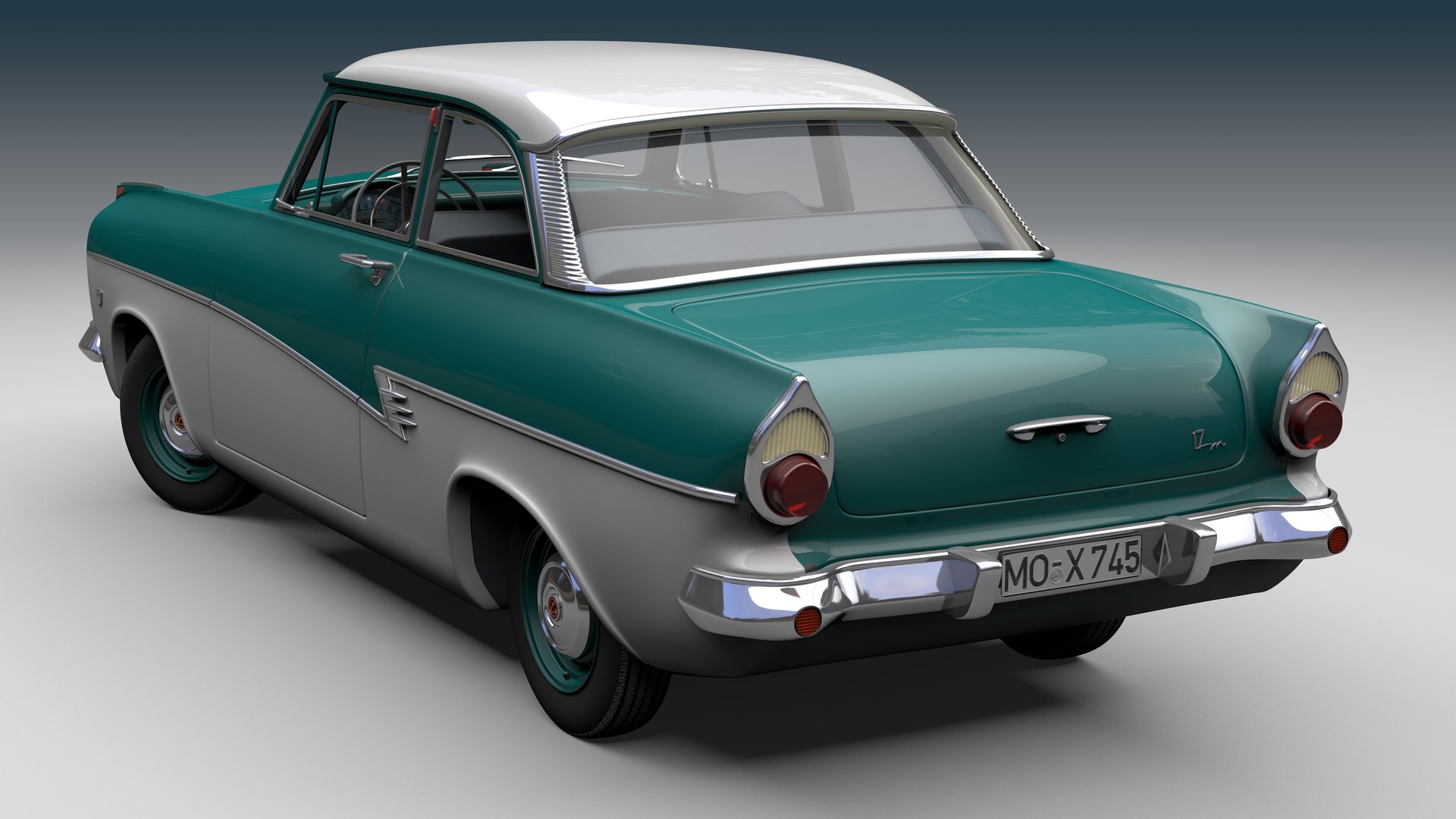 Ford Taunus 17M P2 2 Door Sedan 1959 3D Model - TurboSquid 2015529