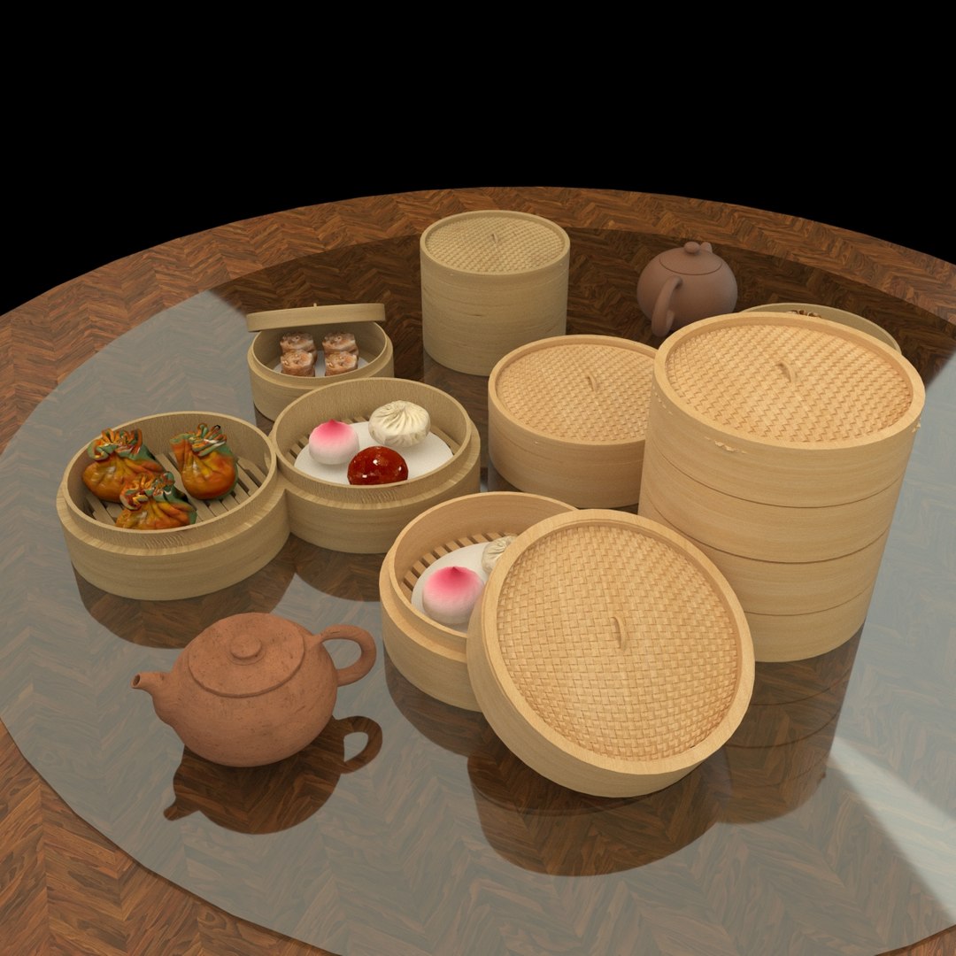 3D Chinese Dim Sum Model - TurboSquid 2213816