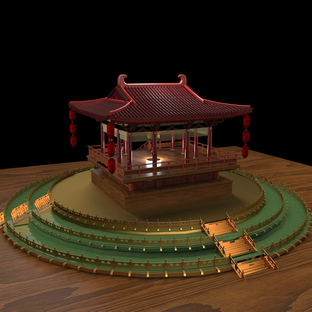 Chinese Pavilion 3D Model - TurboSquid 1990859