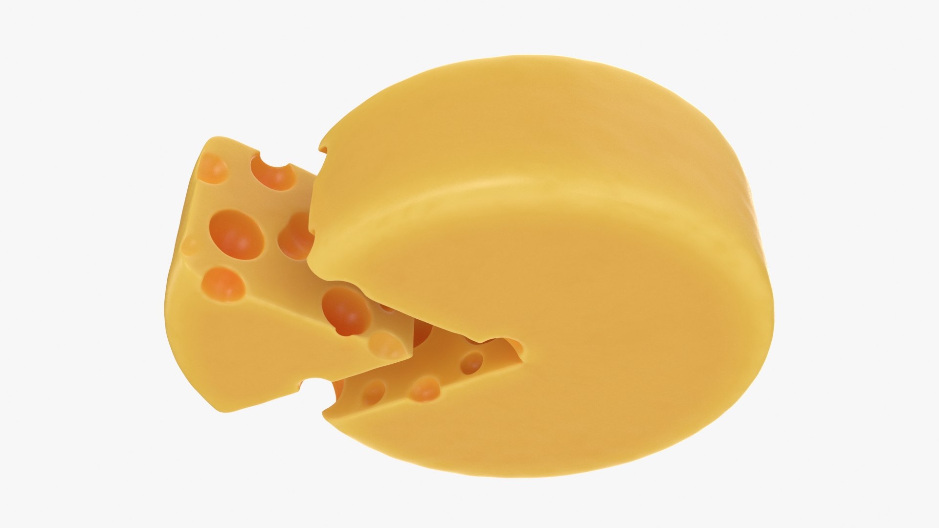 3D Stylized Sliced Cheese - TurboSquid 2339381