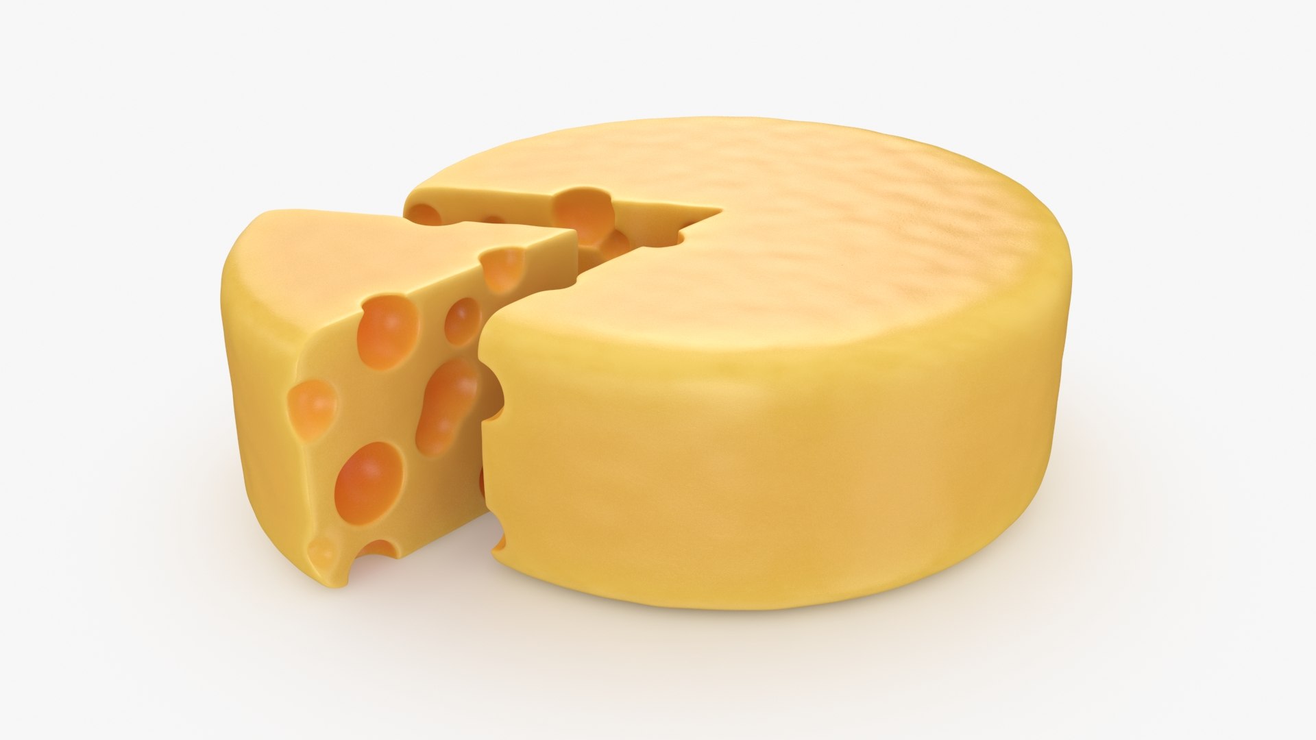 3D Stylized Sliced Cheese - TurboSquid 2339381