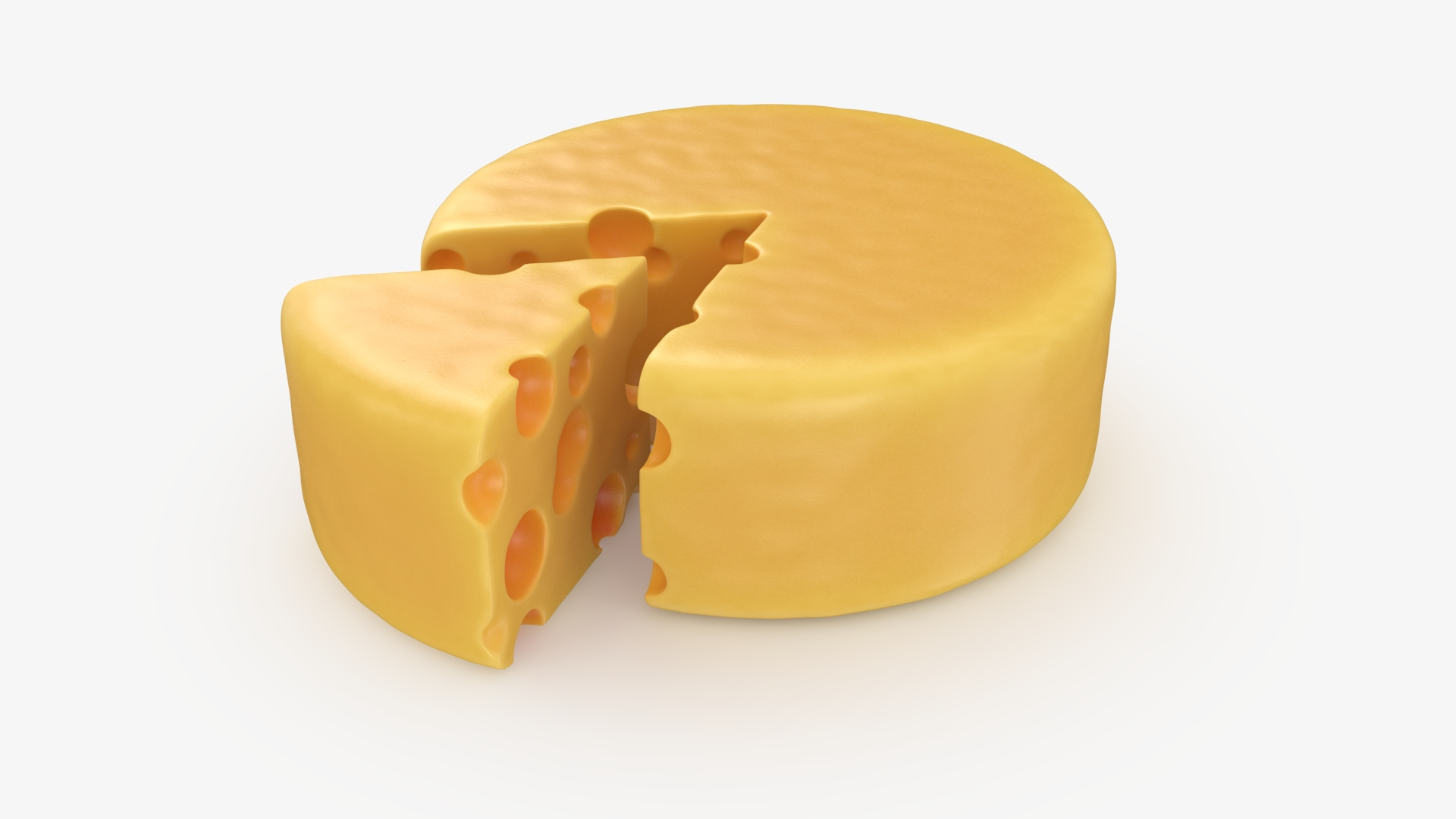 3D Stylized Sliced Cheese - TurboSquid 2339381