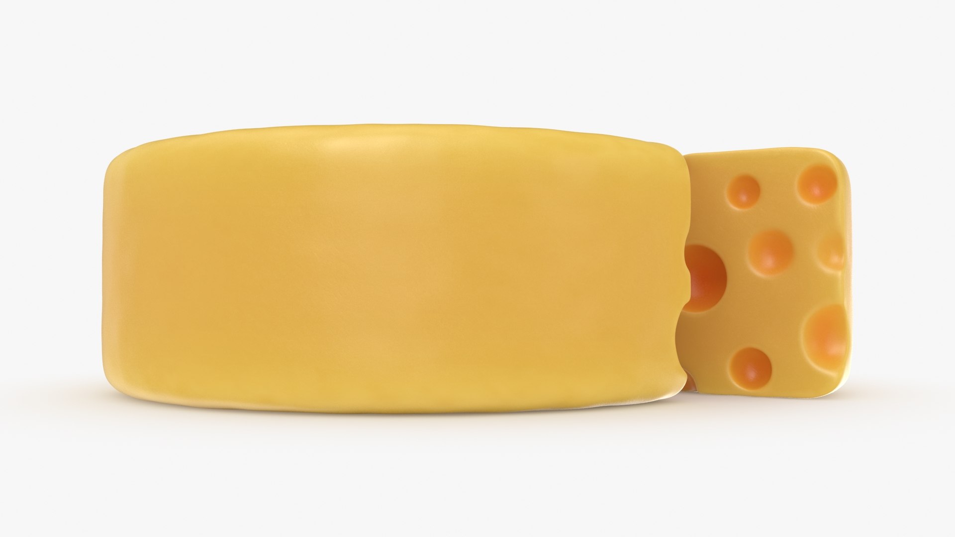 3D Stylized Sliced Cheese - TurboSquid 2339381