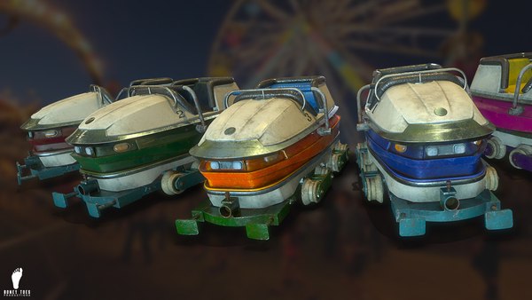 3D ready roller coaster carts model - TurboSquid 1403662