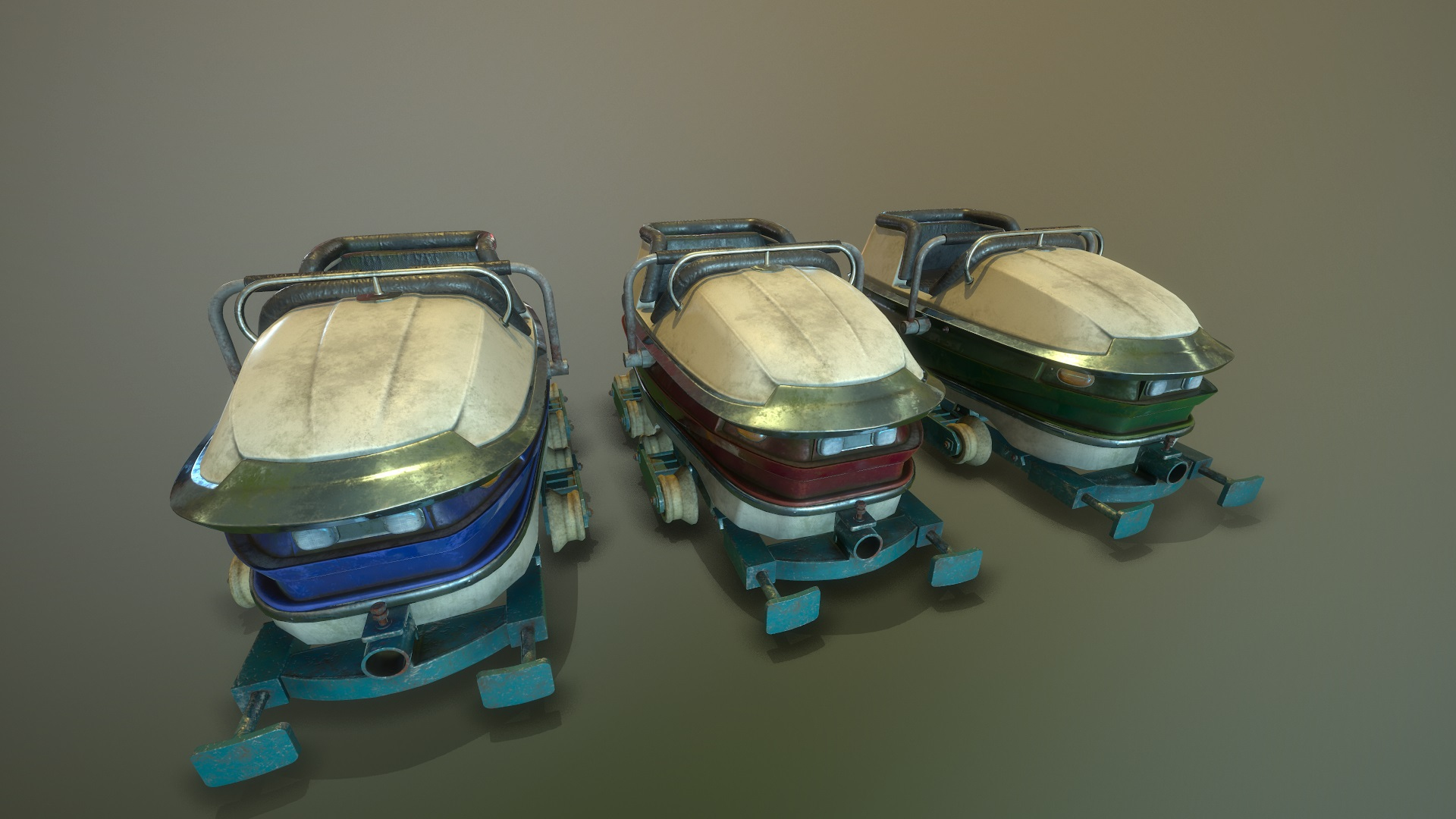 3D Ready Roller Coaster Carts Model - TurboSquid 1403662