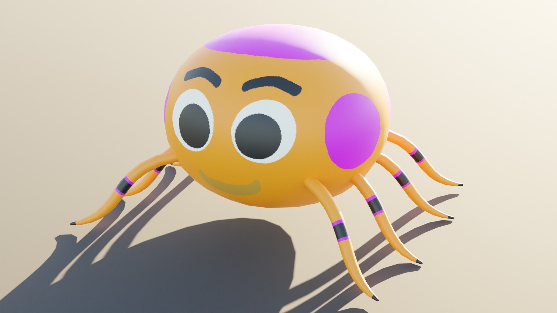 Cartoon Spider Model - TurboSquid 2378829