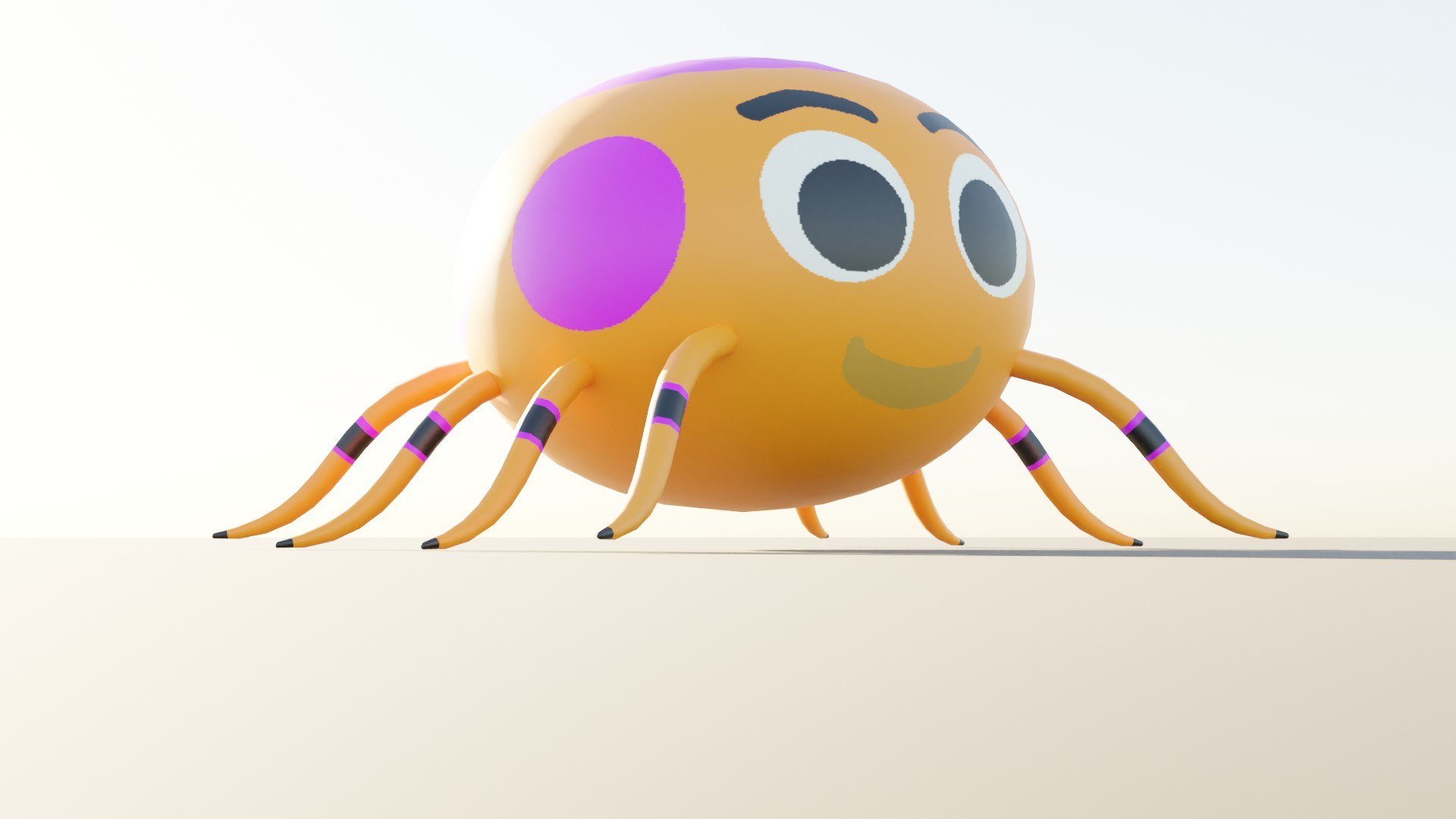 Cartoon Spider Model - TurboSquid 2378829
