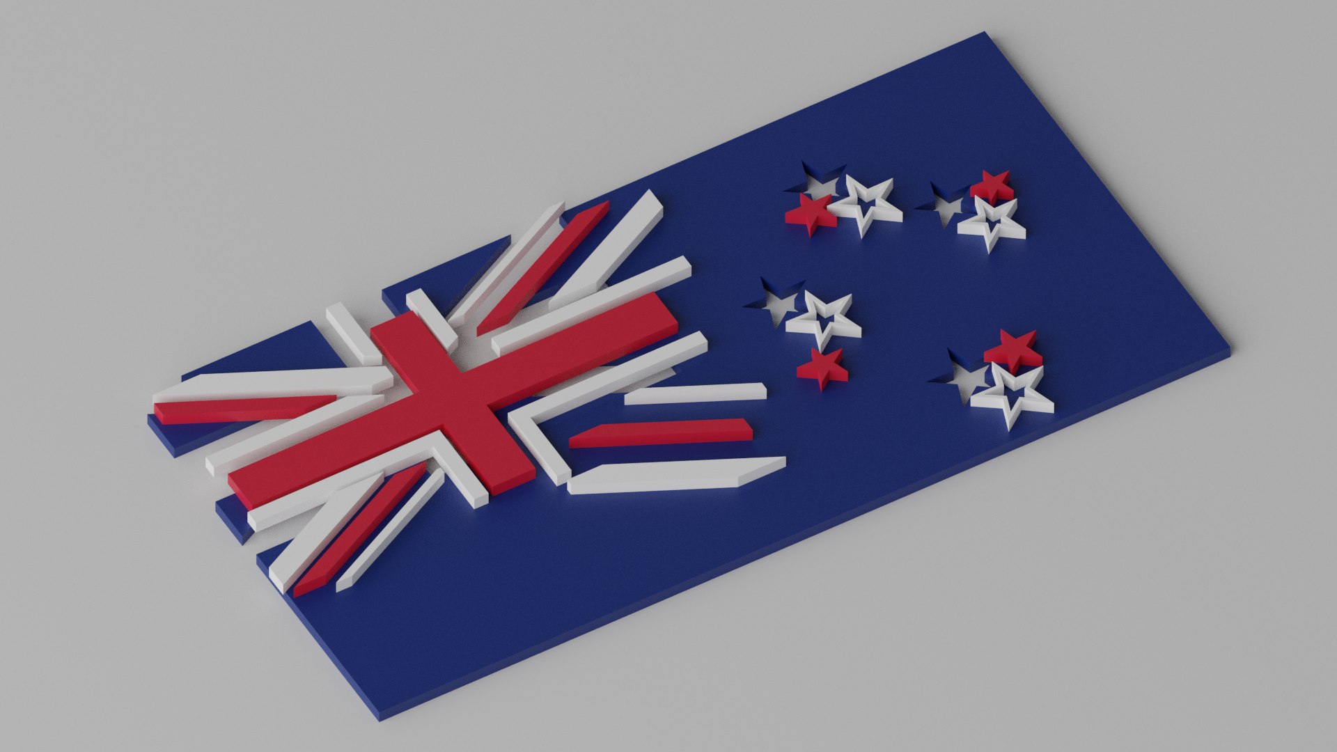 New Zealand Flag 3D Model - TurboSquid 2207234
