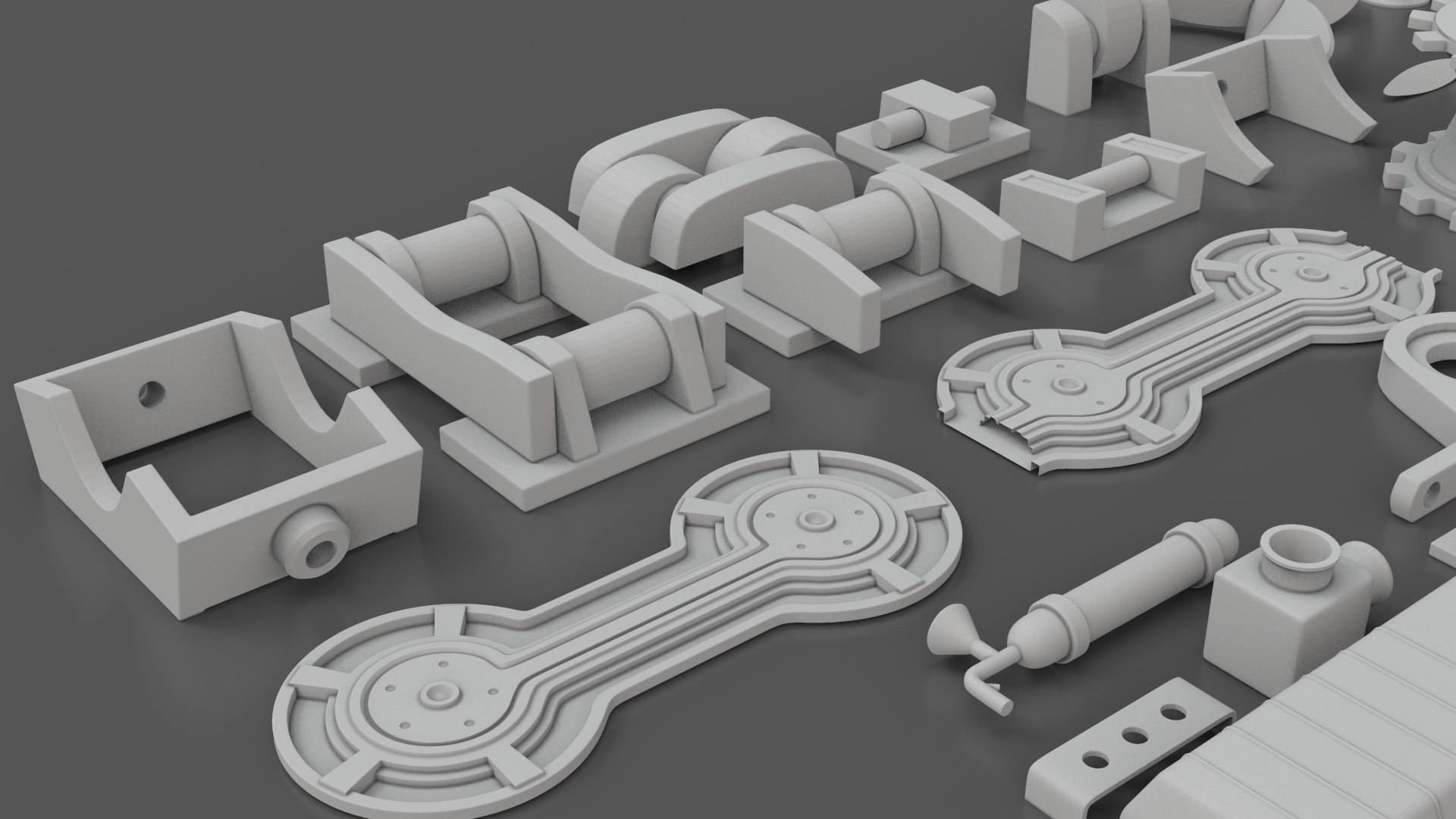 3D Hard Surface Sci-fi Industrial - TurboSquid 1324390