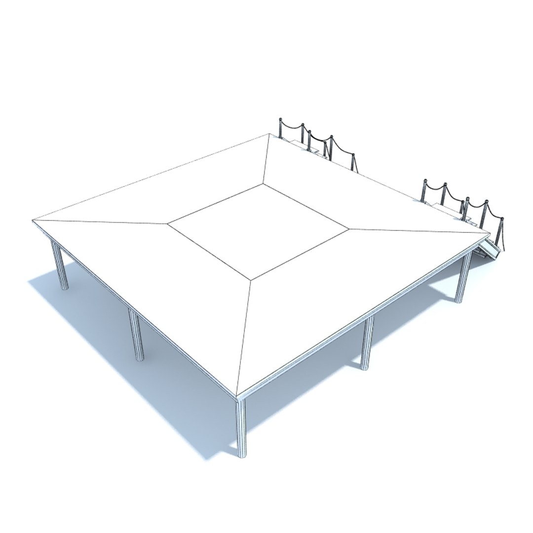 Helicopter Platform 3d Model