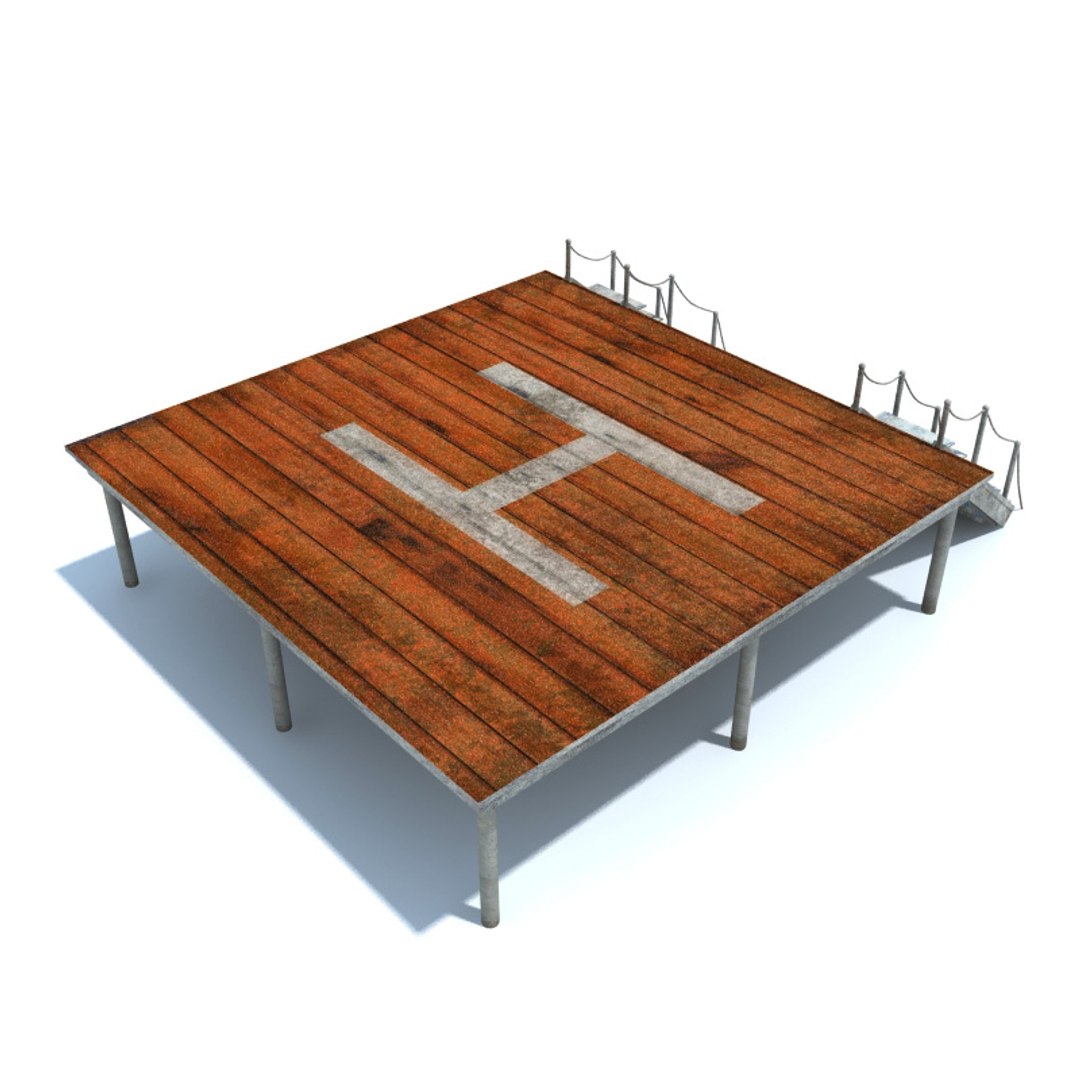 Helicopter Platform 3d Model
