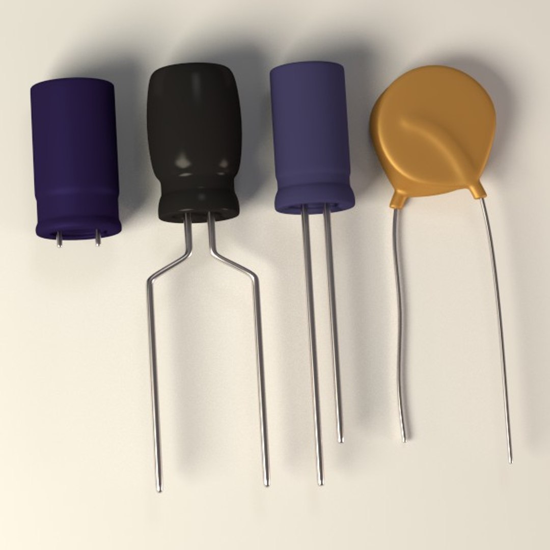 Capacitors 3d Model