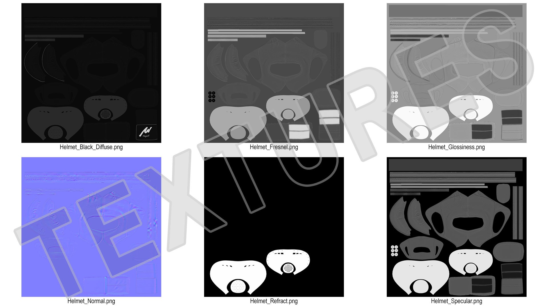 Kudo Helmet Playwell Black 3D Model - TurboSquid 2188897