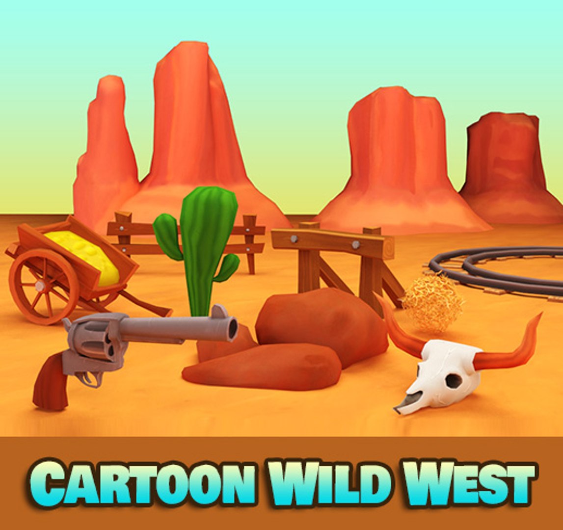 Cartoon Wild West 3d Max