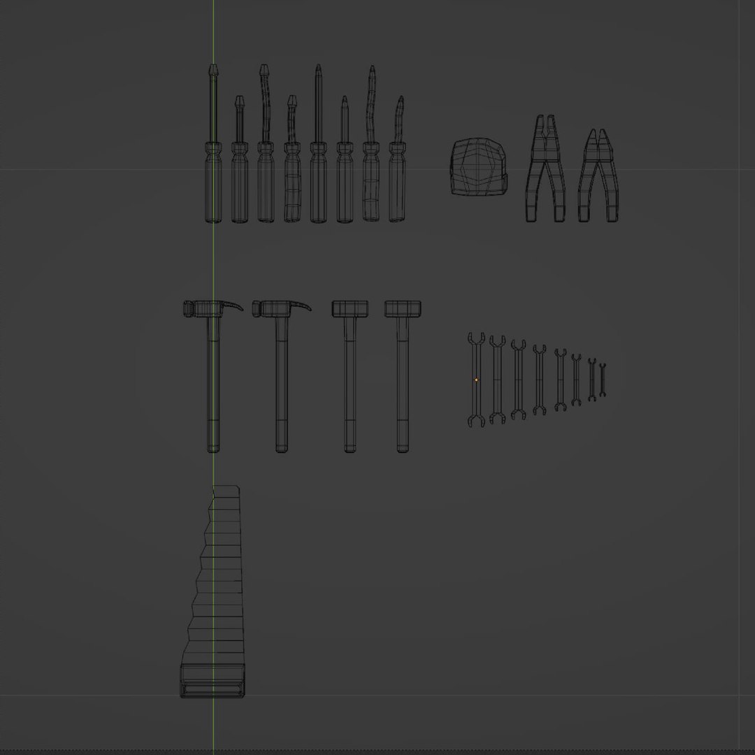 3D Low poly Tools for games model - TurboSquid 1977641