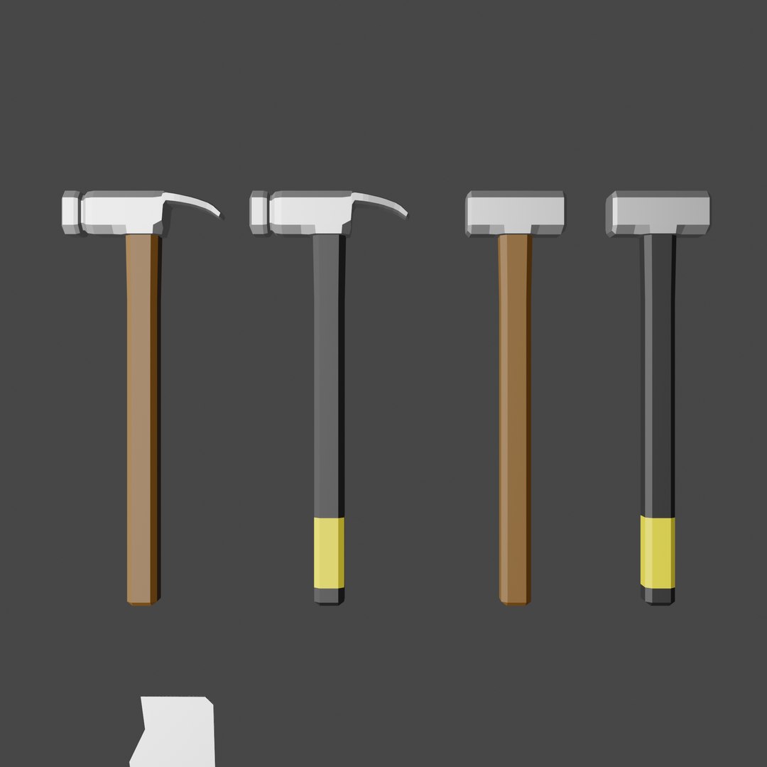 3D Low poly Tools for games model - TurboSquid 1977641